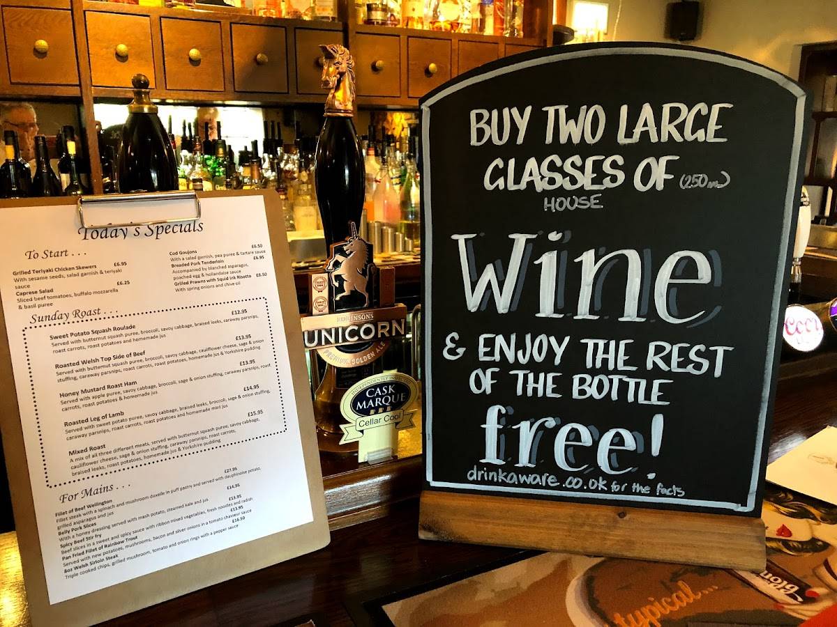 Menu at The Alvanley Arms pub & bar, Tarporley, Cotebrook