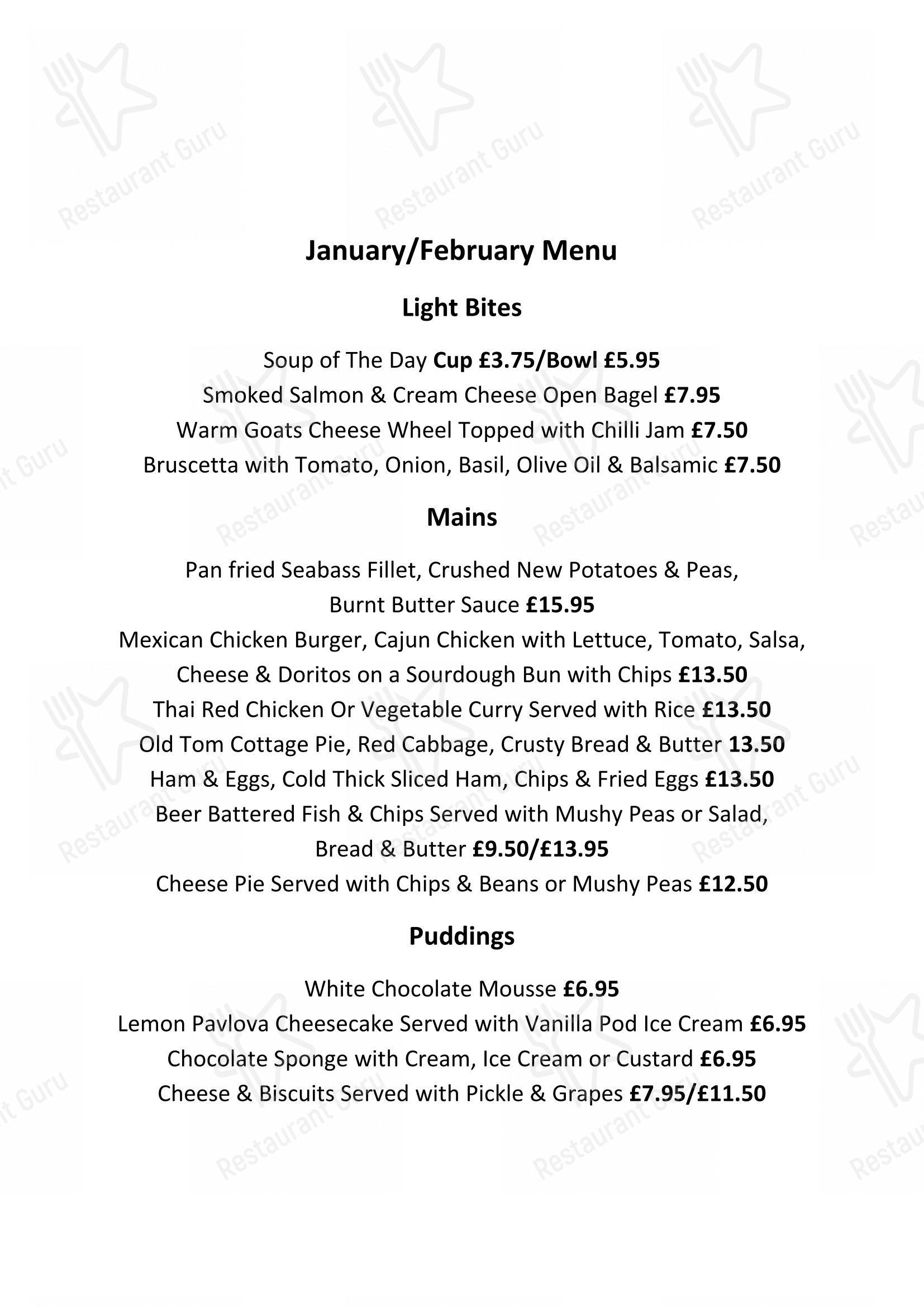 Menu at The Arden Arms pub & bar, Stockport, 23 Millgate