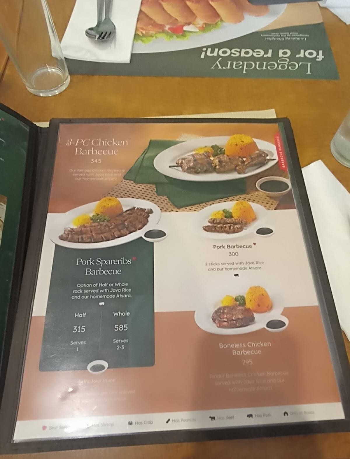 Menu at The Aristocrat Restaurant - Jupiter, Makati, 146 Jupiter