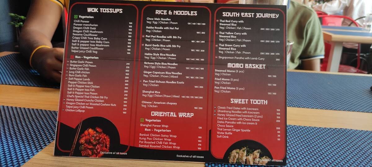 Menu at Asian Hive, Chennai, NO.88