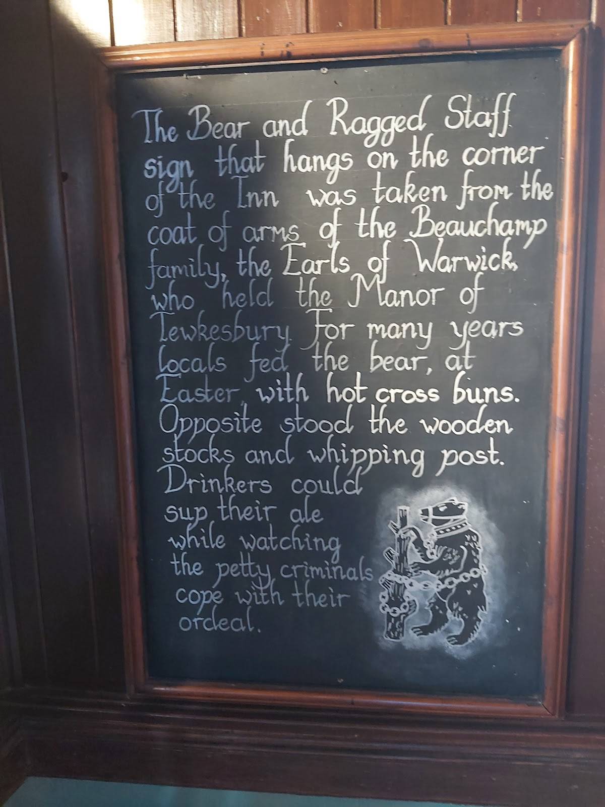 Menu at The Black Bear pub & bar, Tewkesbury