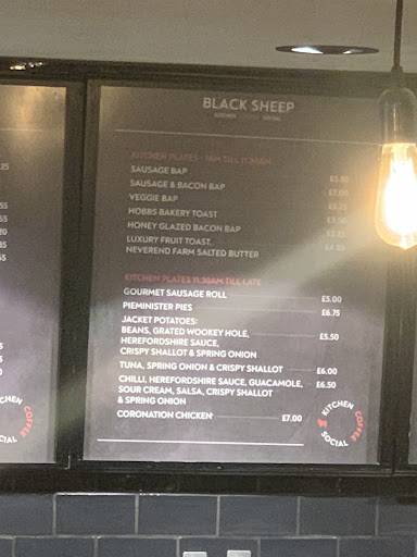 Menu at The Black Sheep pub & bar, Bristol, 120 Aztec W