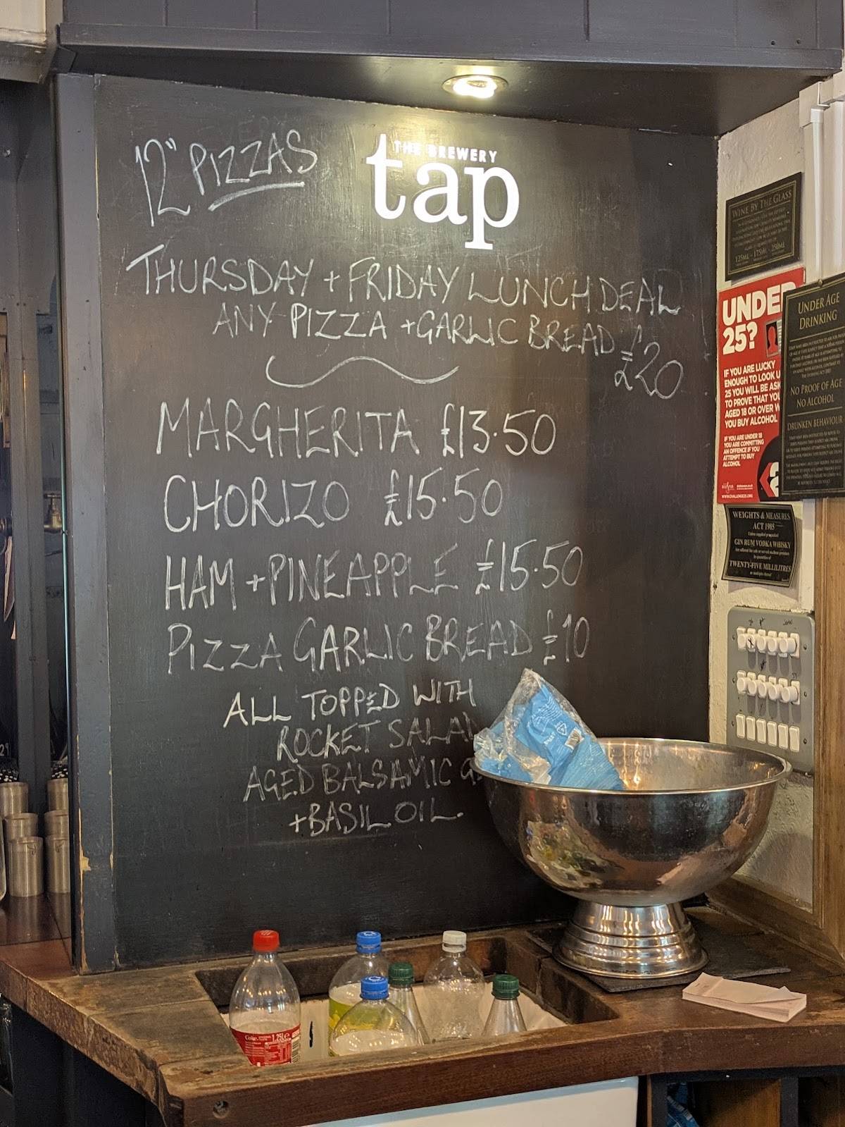 Menu at The Brewery Tap pub & bar, Furneux Pelham