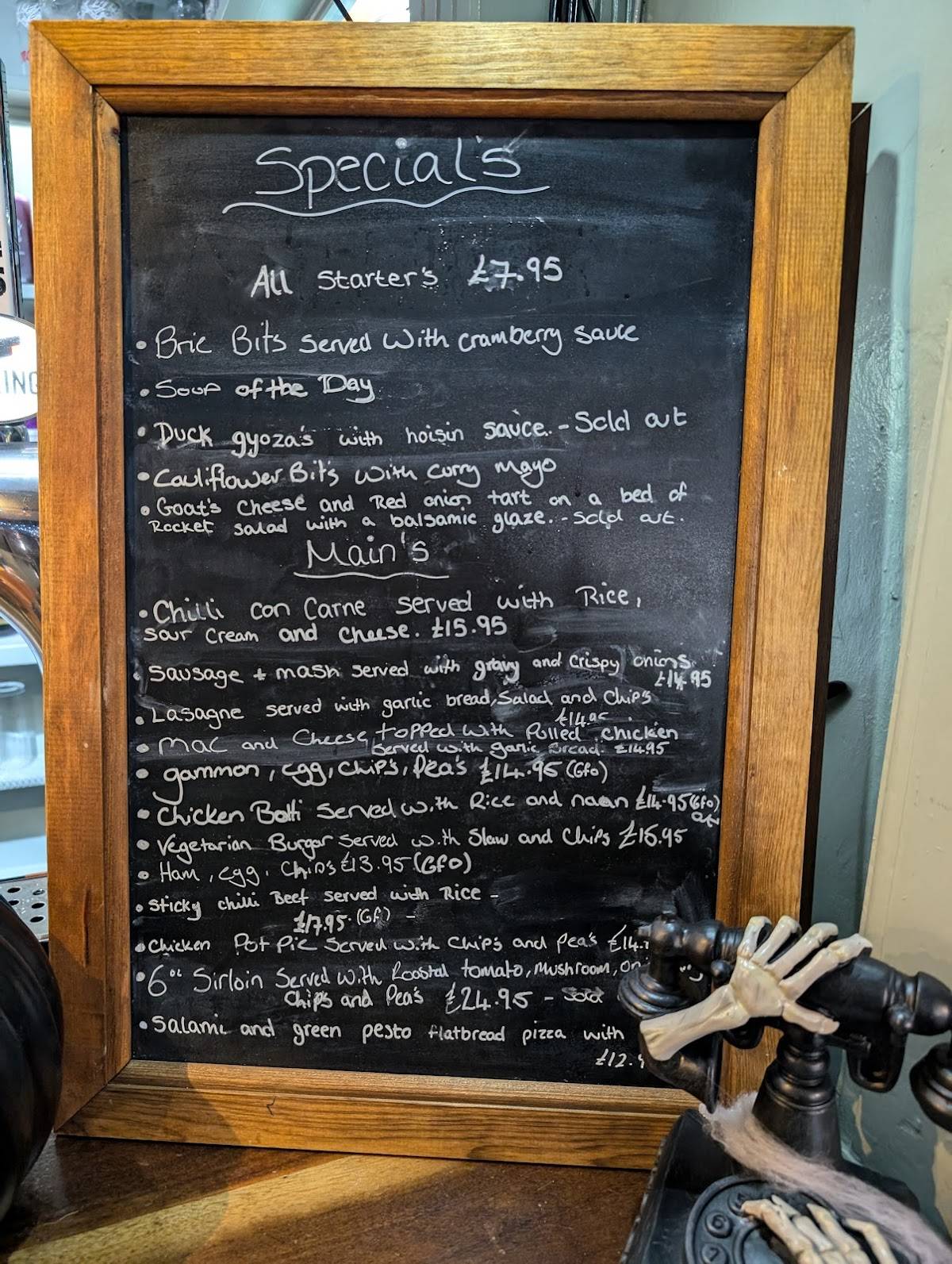 Menu at The Bruce Arms pub & bar, Masham