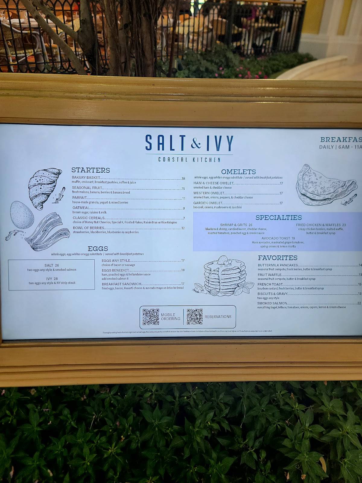 Menu at The Buffet at Beau Rivage restaurant, Biloxi
