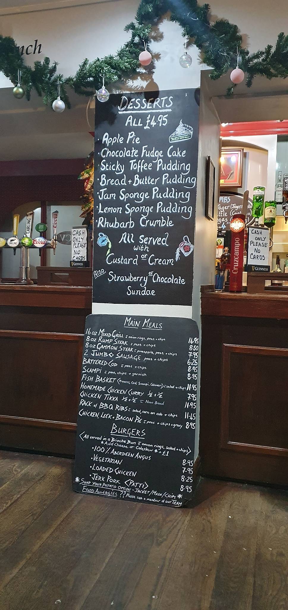 Menu at The Canton Cross Vaults pub & bar, Cardiff