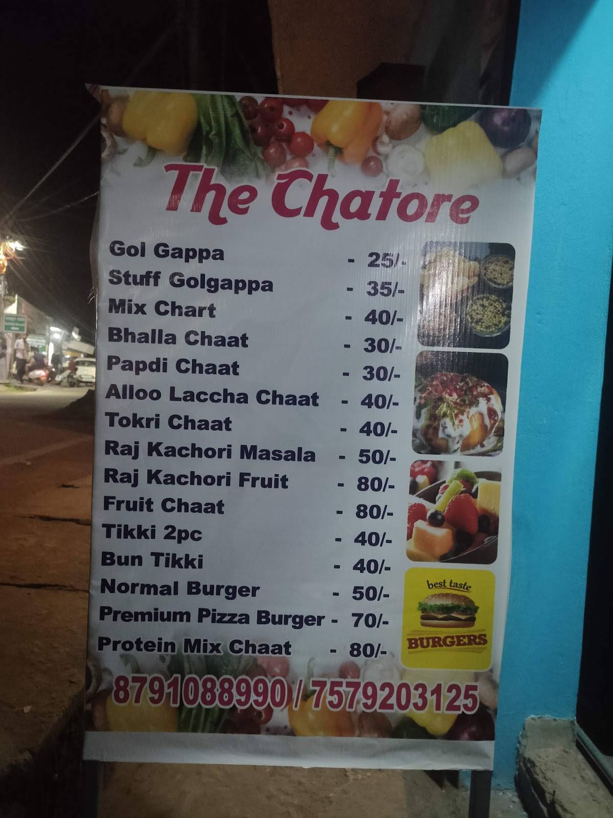 Menu at The Chatore restaurant, Dehradun