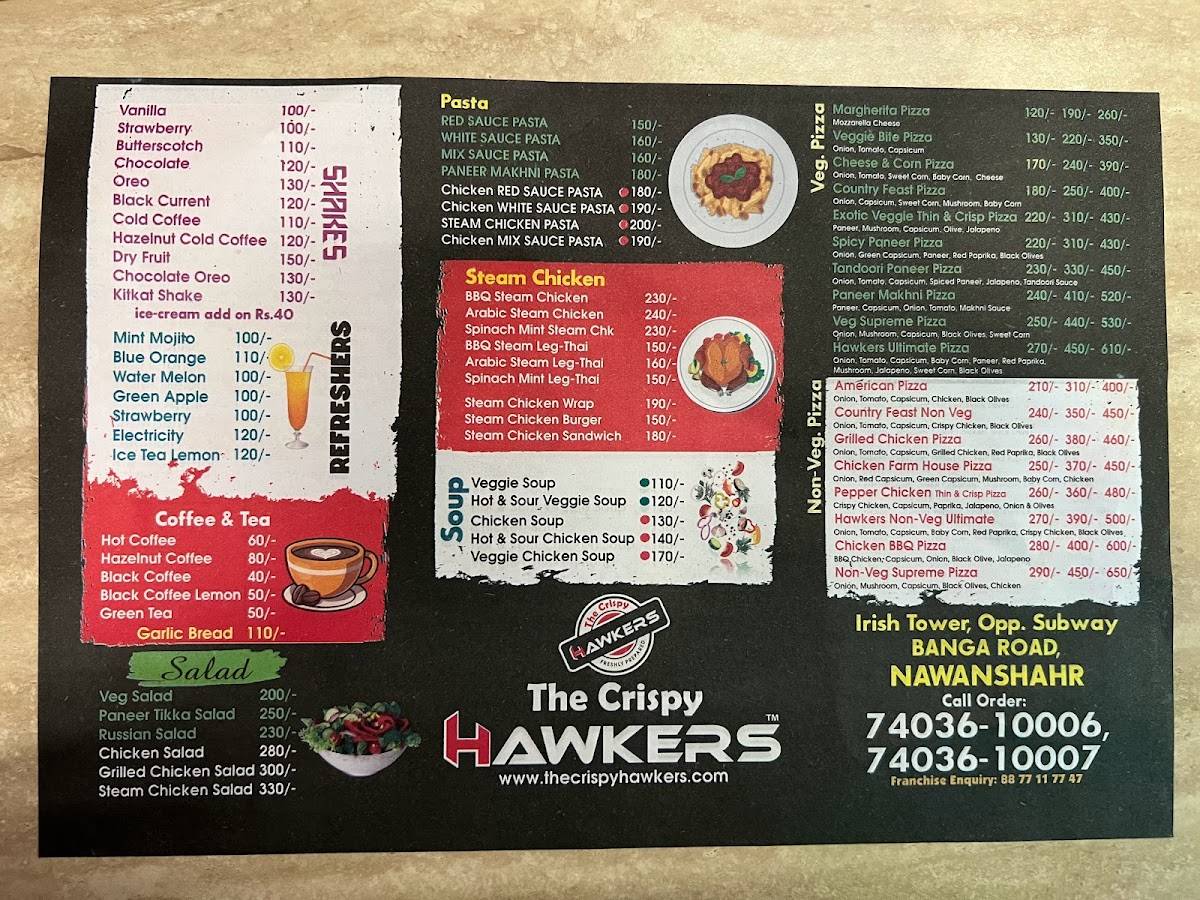 Menu at The Crispy Hawkers Nawanshahr, Nawanshahr