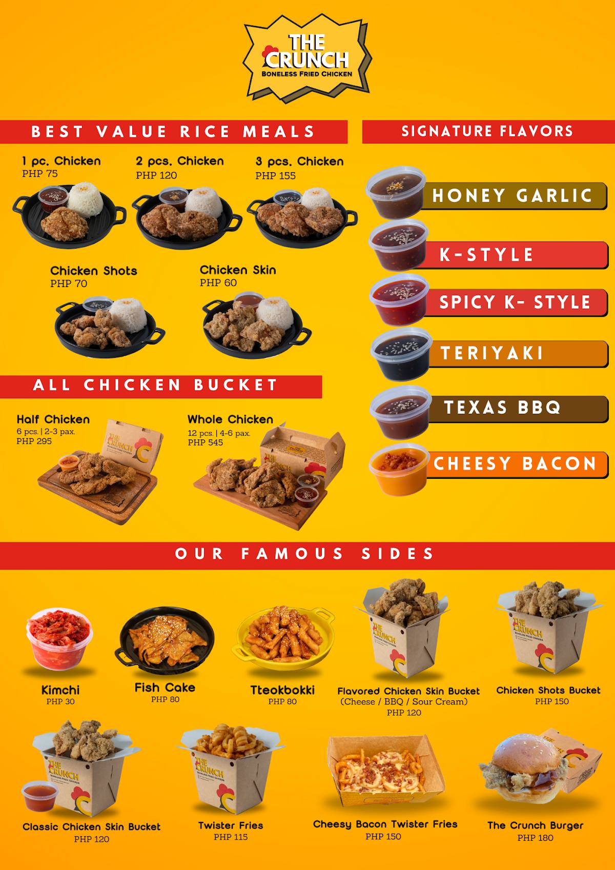 Menu at The Crunch - Intrepid Plaza restaurant, Quezon City