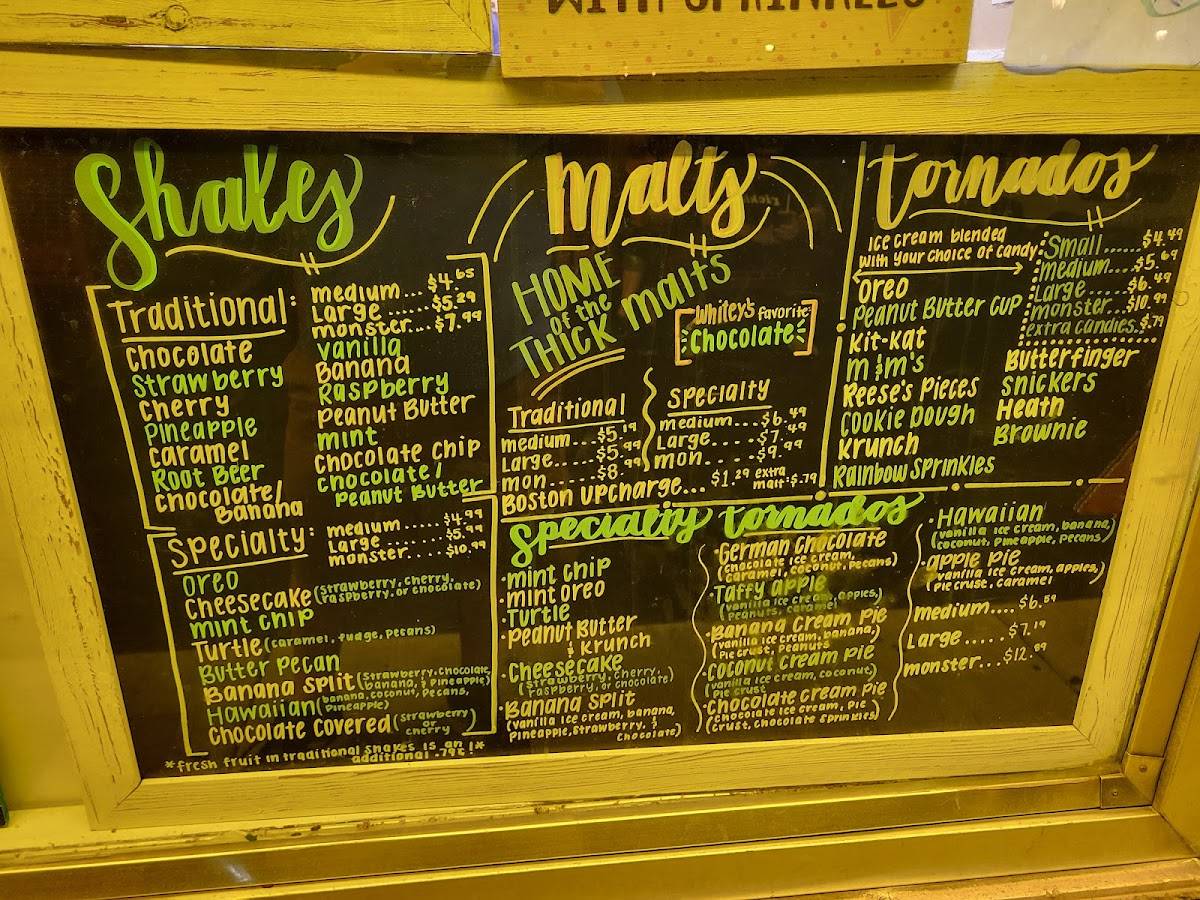 Menu at The Dairy Palace, Tinley Park
