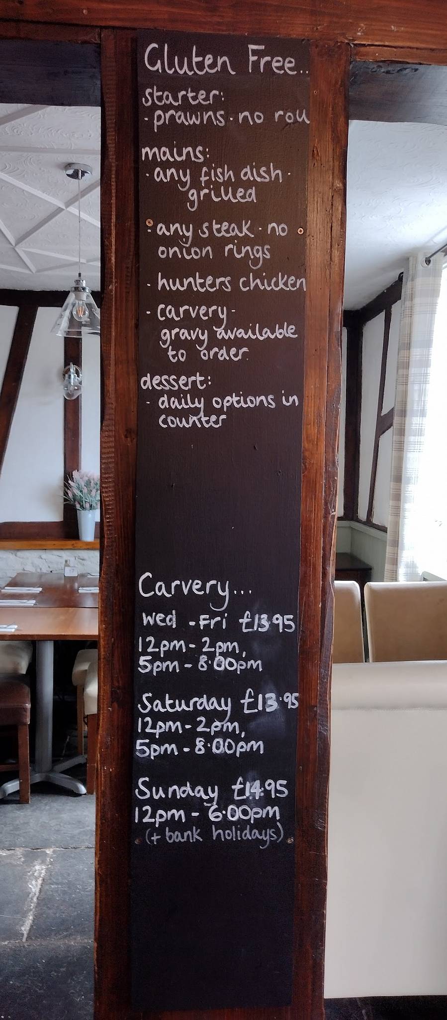 Menu at The Defford Arms pub & bar, Defford