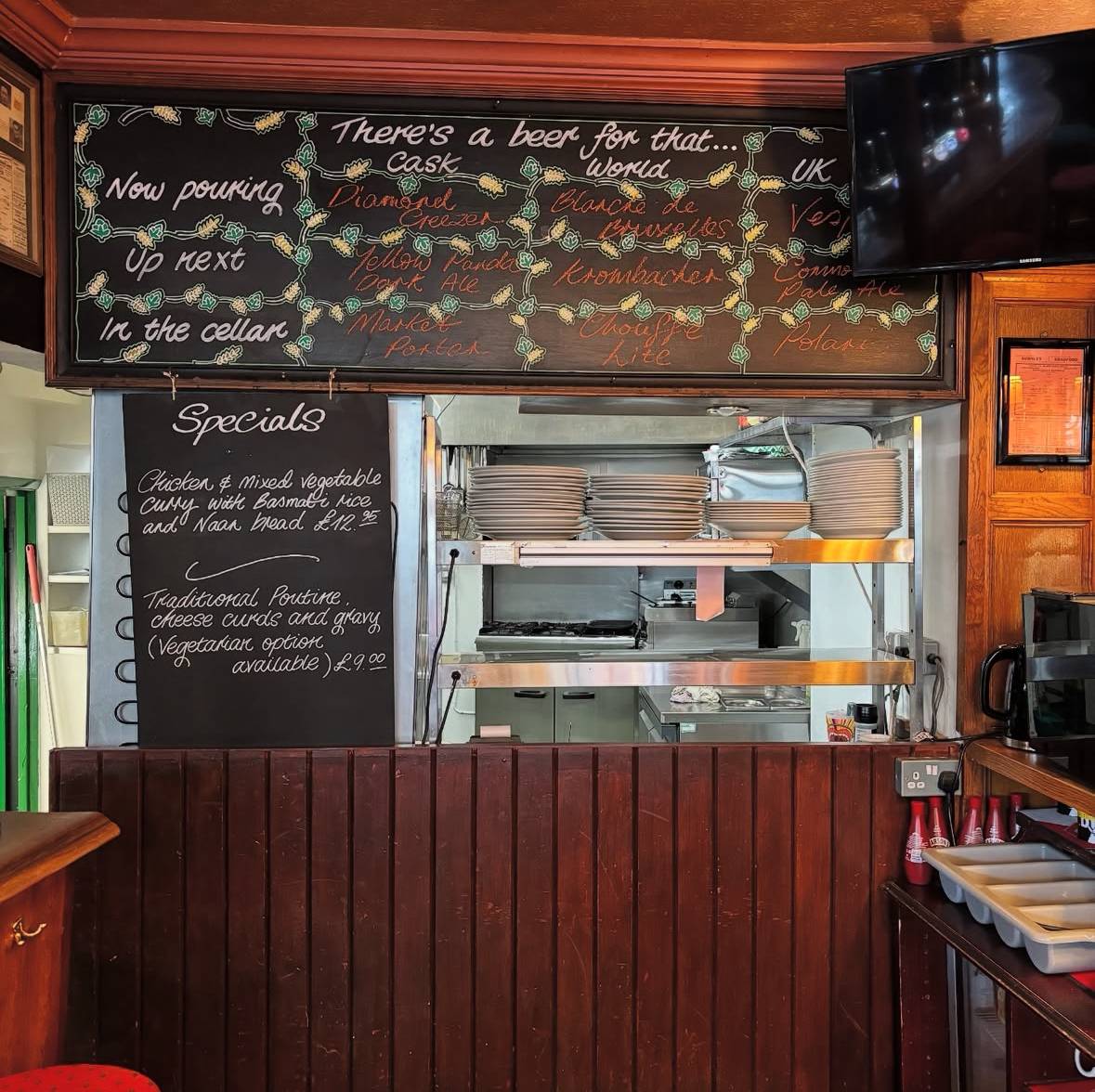 Menu at The Eight Bells pub & bar, London, 89 Fulham High St