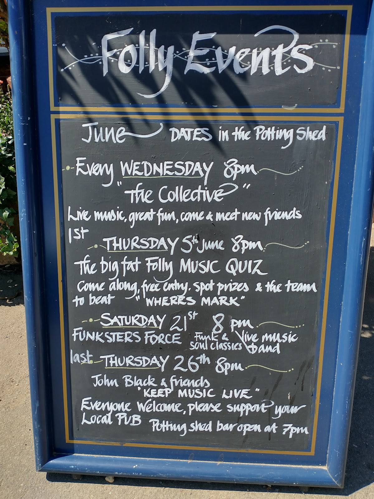 Menu at The Folly pub & bar, Stockton