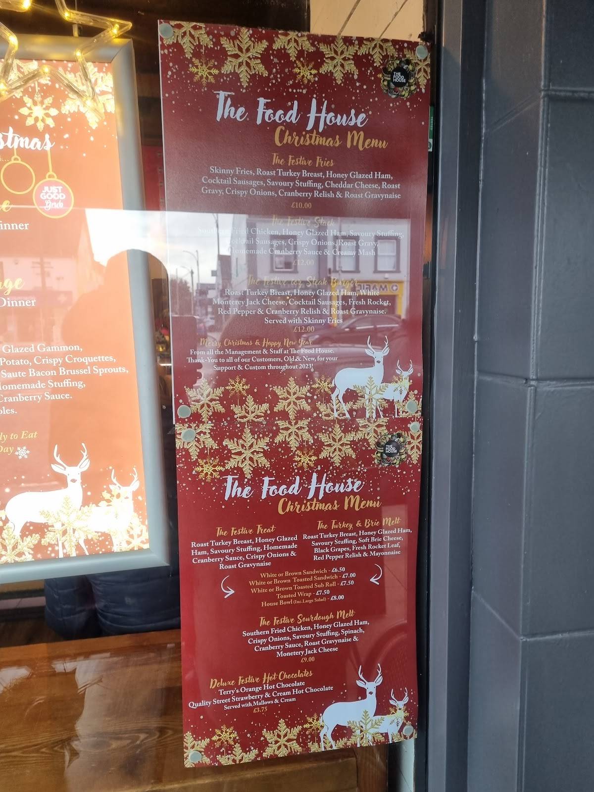 Menu at The Food House cafe, Banbridge