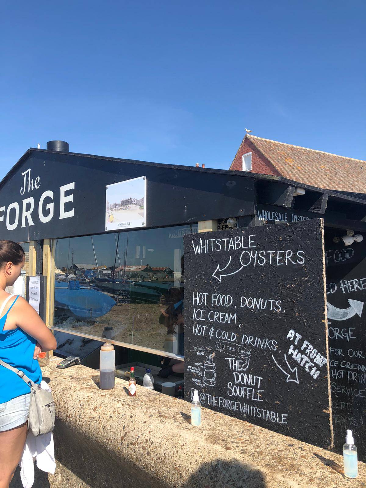 Menu at The Forge restaurant, Whitstable