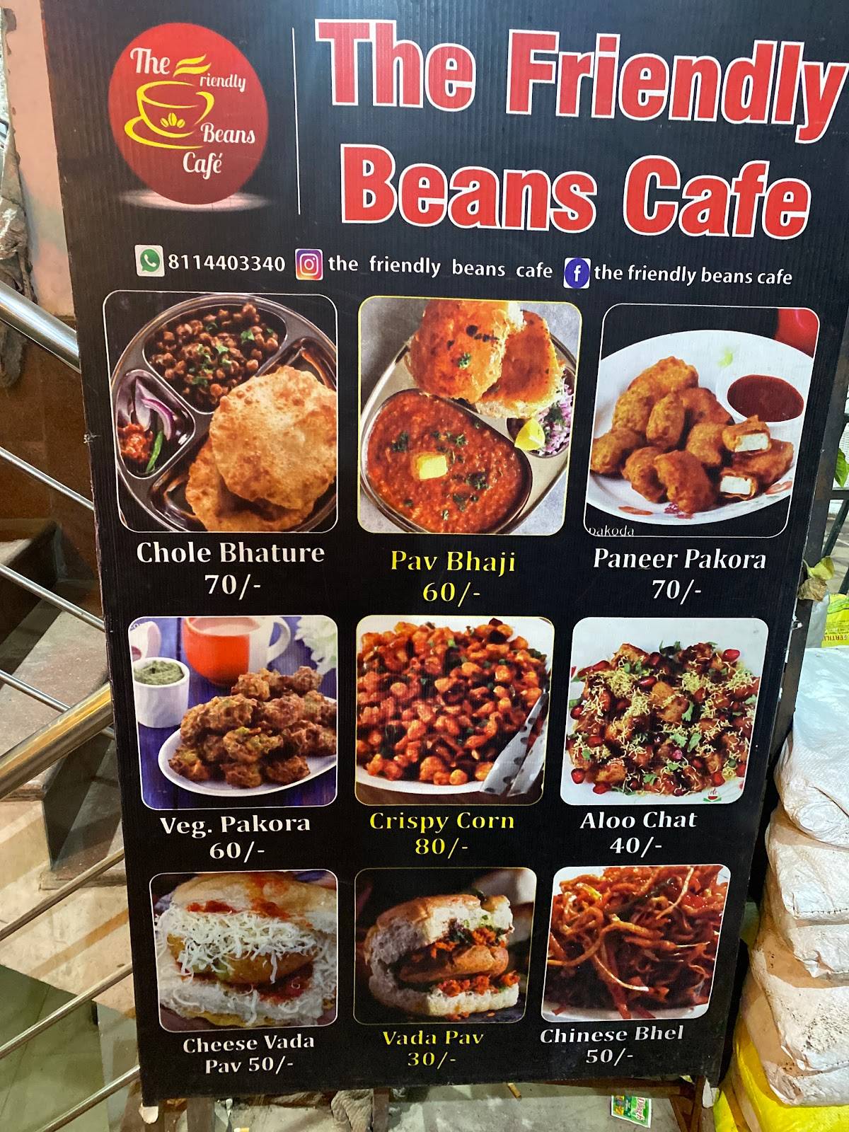 Menu at The Friendly Beans Cafe & Juice Center, Jaipur