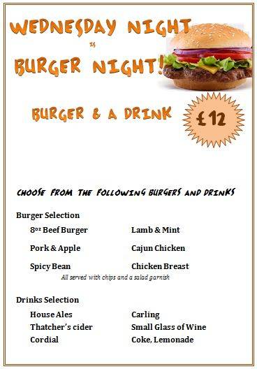 Menu at The Friendly Spirit pub & bar, Bridgwater