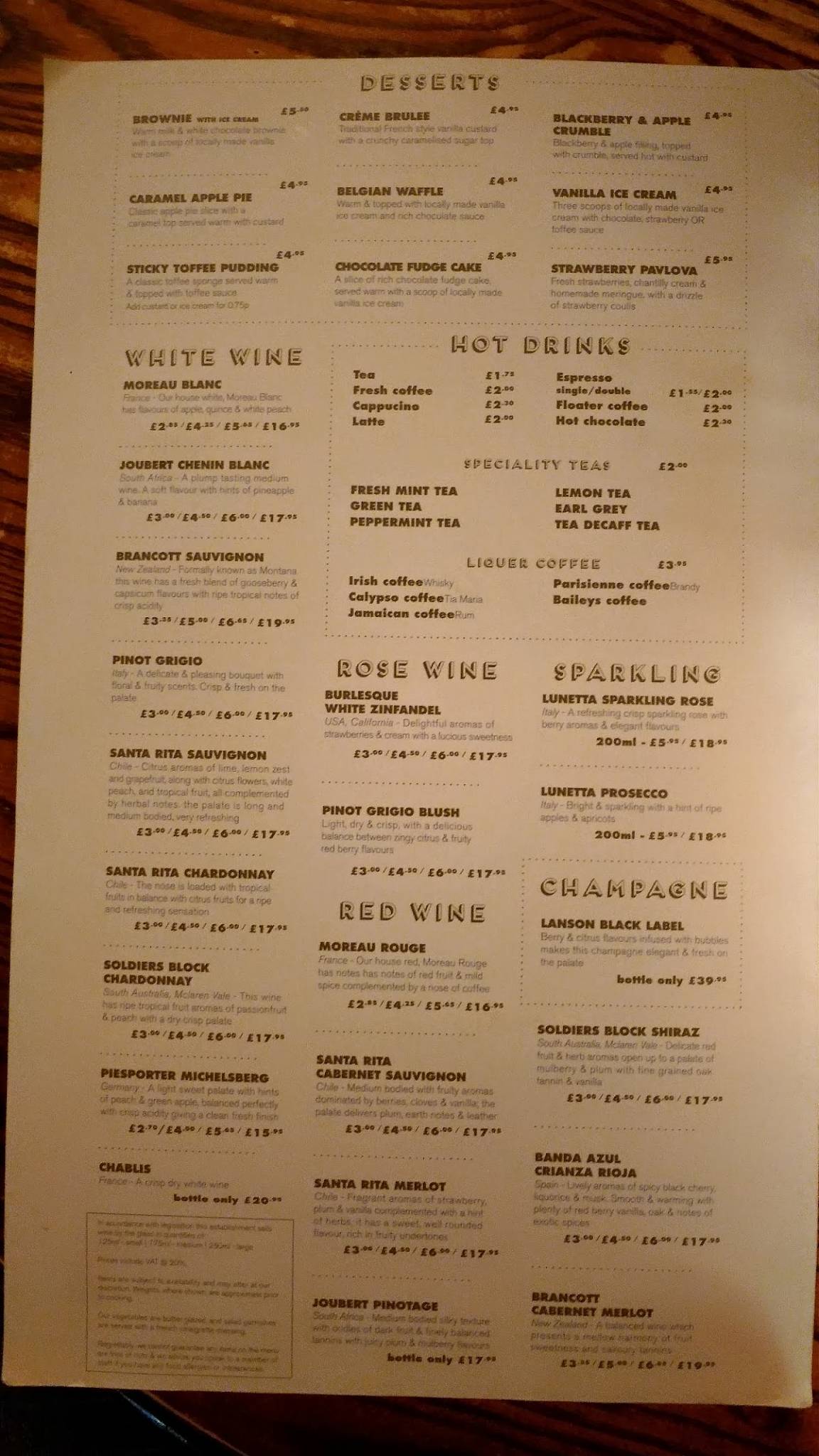 Menu at The Gate pub & bar, Barnet, Barnet Rd