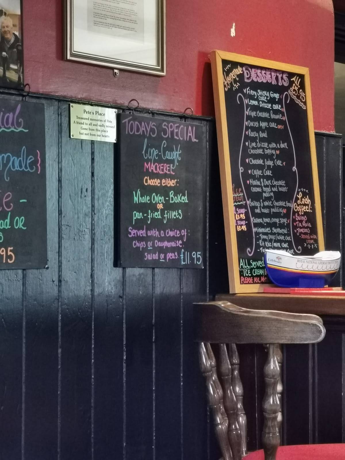 Menu at The George Inn pub & bar, Portland