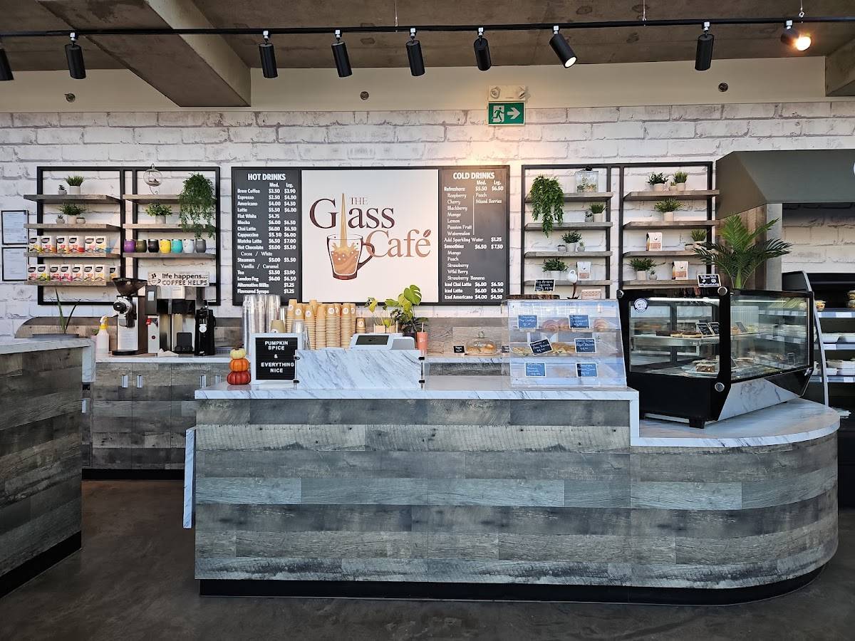 Menu at The Glass Cafe, Edmonton