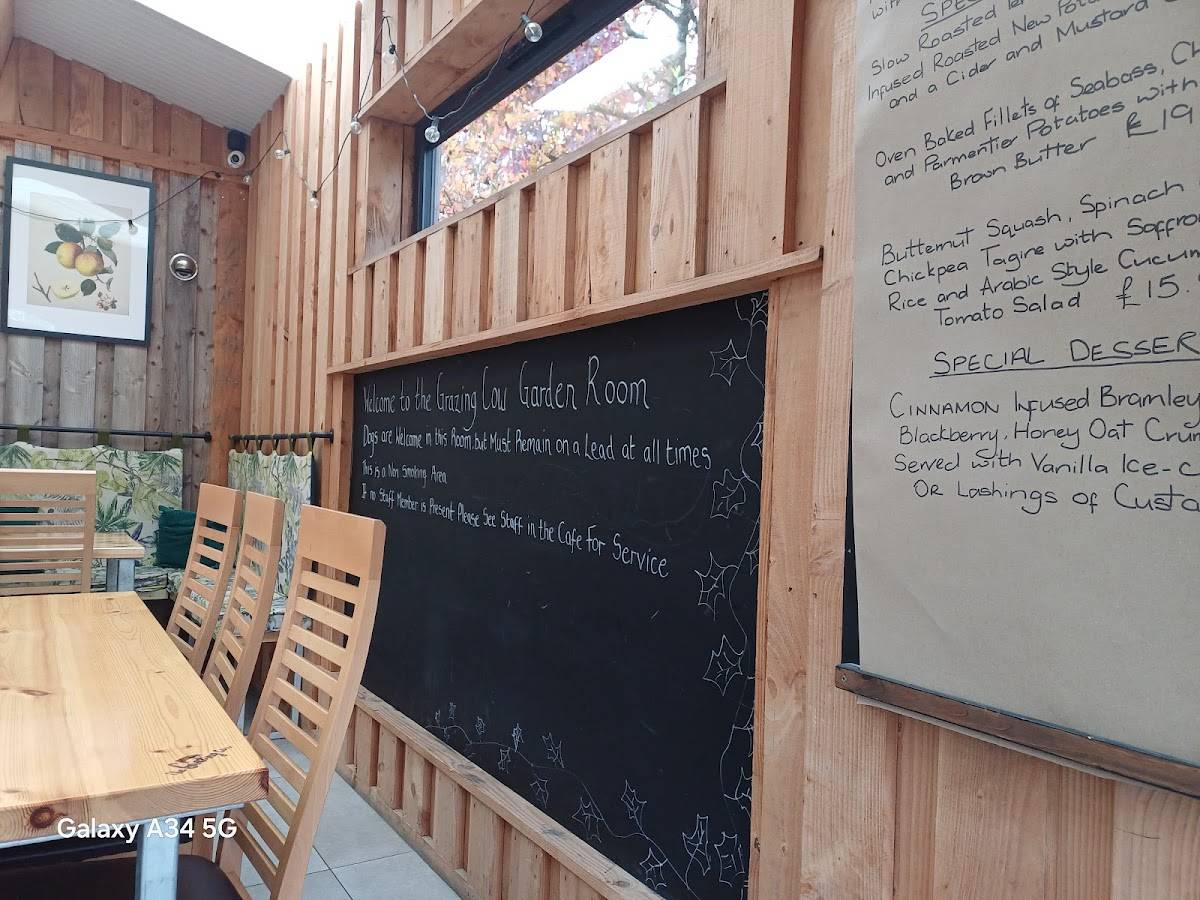 Menu at The Grazing Cow cafe, Honiton, A35