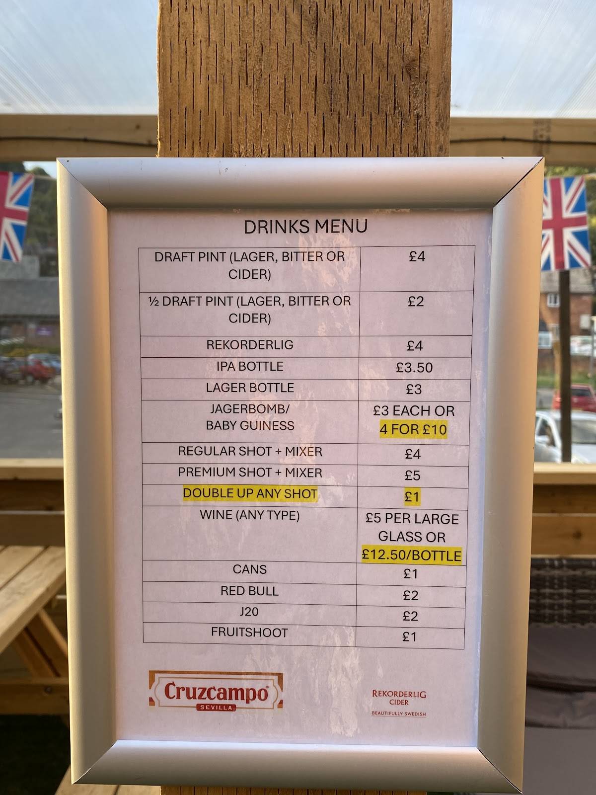 Menu at The Grill pub & bar, Welshpool