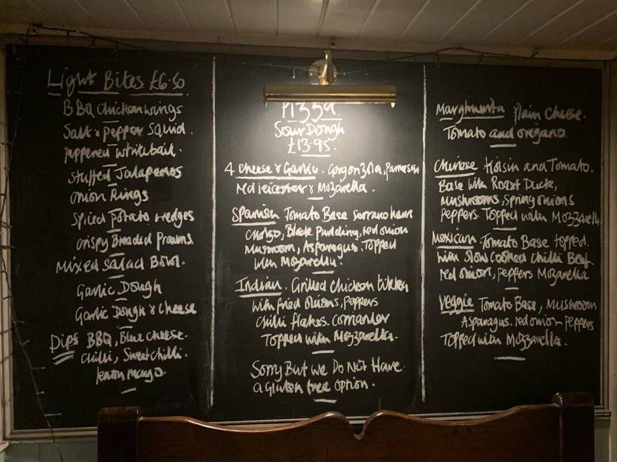 Menu at The Half Moon Inn pub & bar, Heathfield