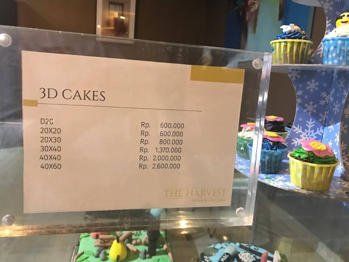 Menu at The Harvest Cakes - Malang Soekarno Hatta desserts, Malang