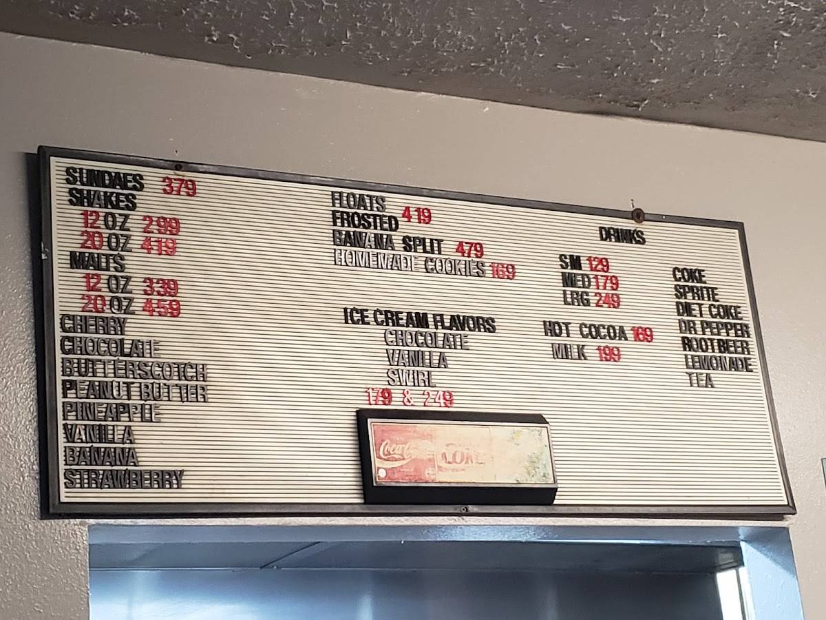 Menu at The Hop cafe, Coldspring, TX-150