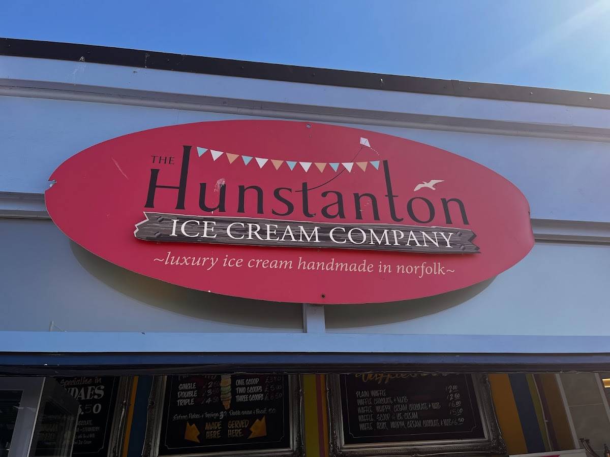 Menu at The Hunstanton Ice Cream Company restaurant, Hunstanton