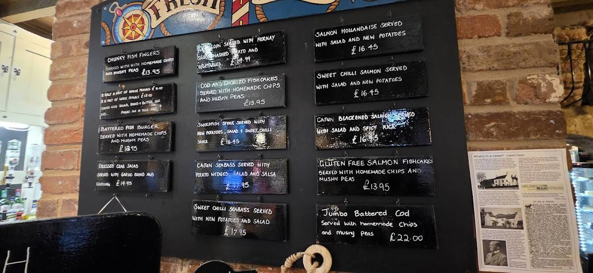 Menu at The Larch Farm pub & bar, Ravenshead