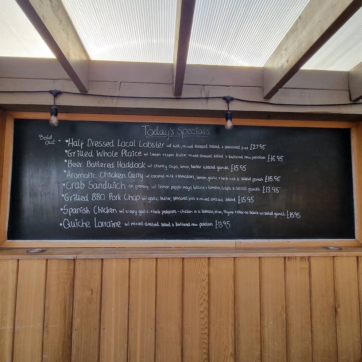 Menu at The Lobster Pot restaurant, Bognor Regis