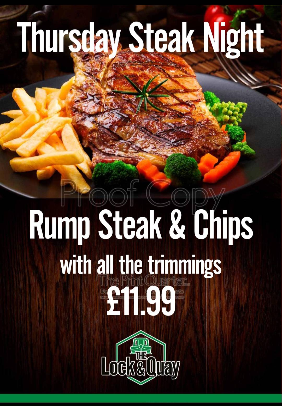 Menu at The Lock & Quay pub & bar, Chorley