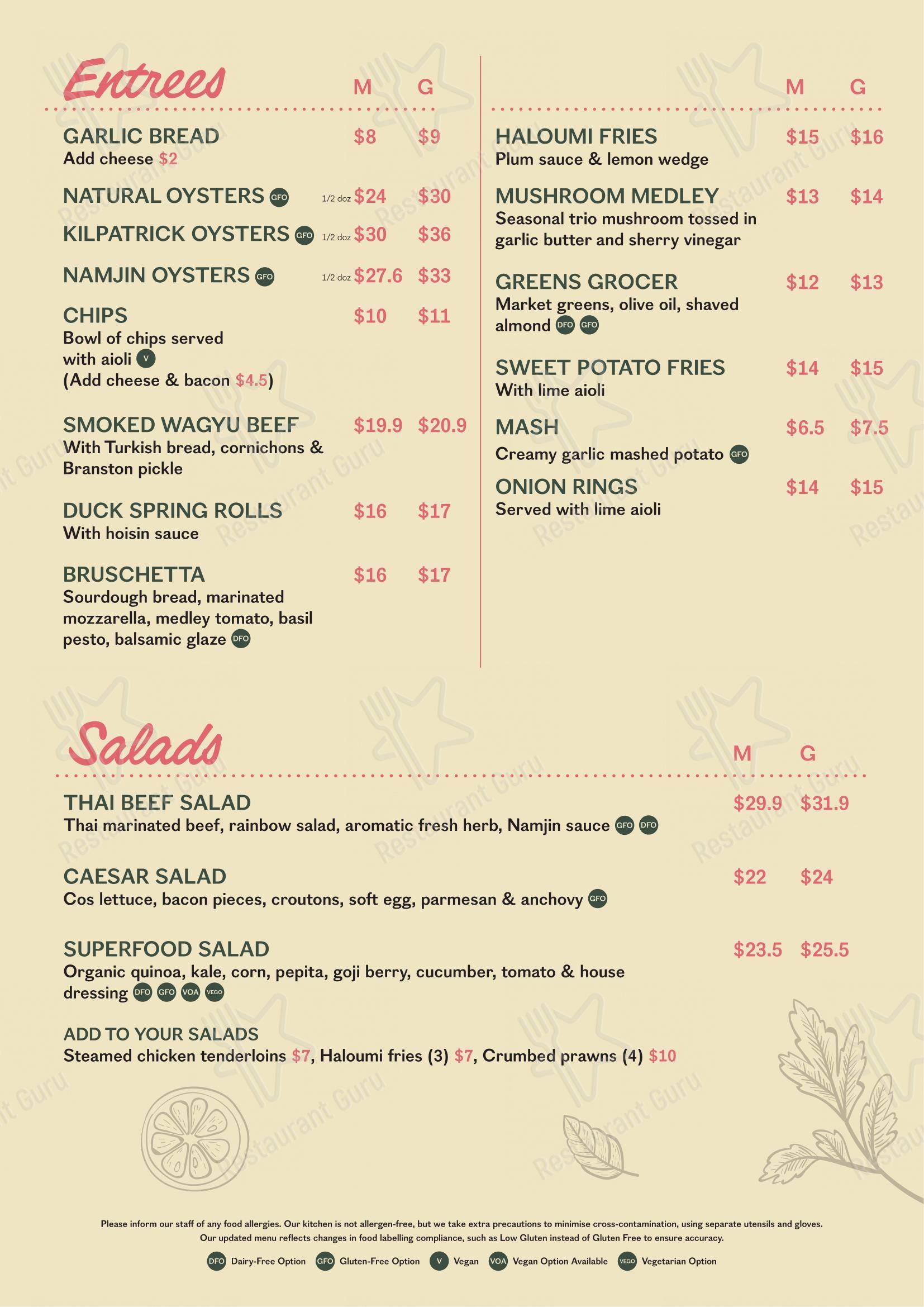 Menu at The Lodge Hotel pub & bar, Brahma Lodge