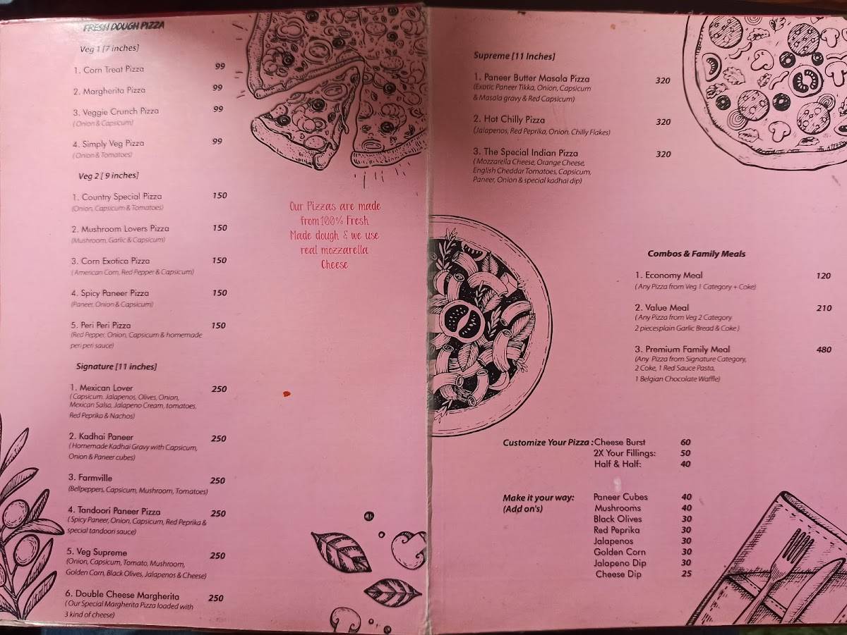 Menu at The Messy Door, Jaipur, The Survivors Gym