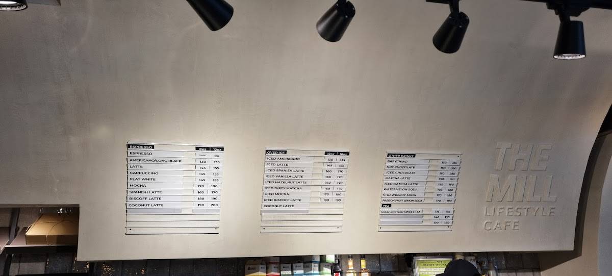 Menu at The Mill Lifestyle Cafe, Cebu City