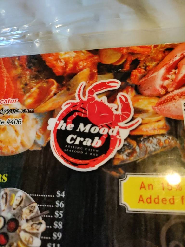 Menu at The Moody Crab restaurant, Decatur