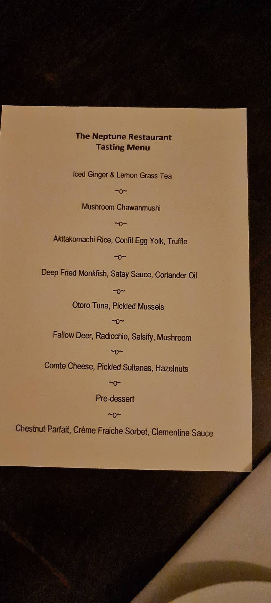 Menu at The Neptune pub & bar, Hunstanton
