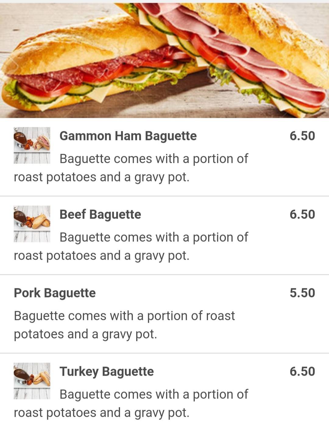 Menu at The New Wellington restaurant, Brierley Hill