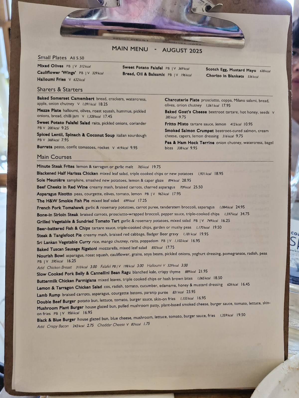 Menu at The Old Granary pub & bar, Wareham