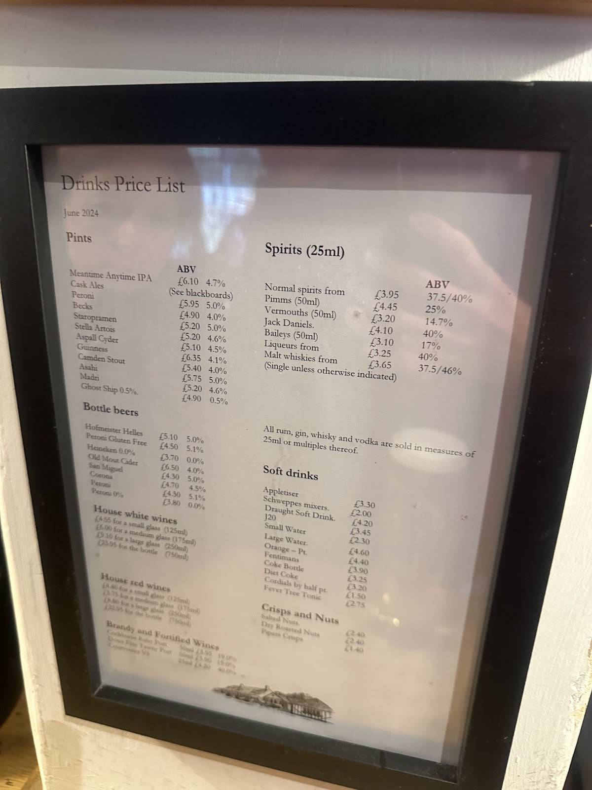 Menu at The Old Windmill pub & bar, South Hanningfield