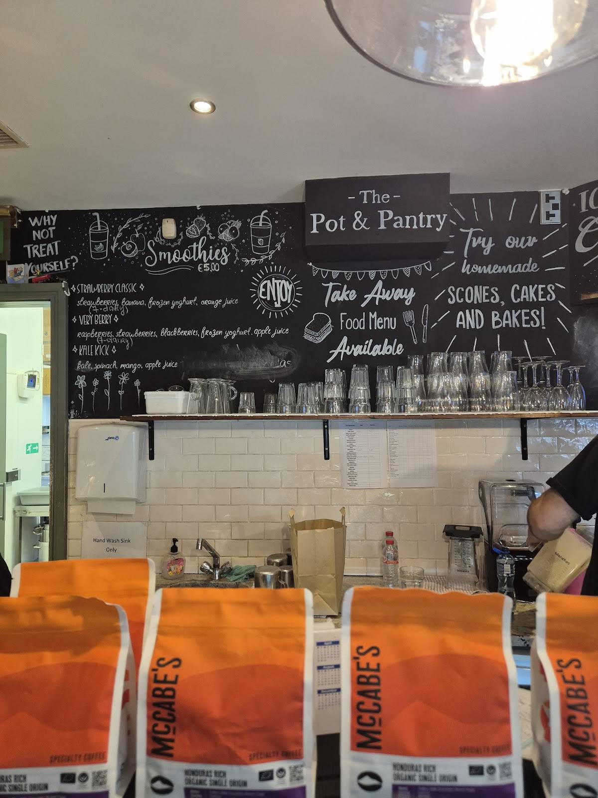 Menu at The Pot & Pantry cafe, Clane