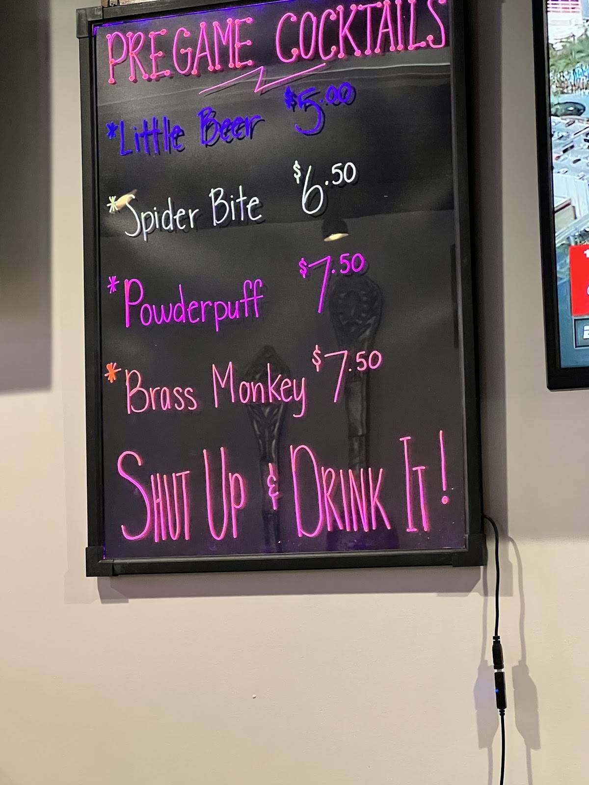 Menu at The PreGame Tavern pub & bar, Barberton