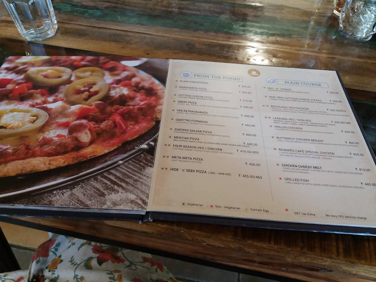 Menu at The Reader's Cafe, Ghaziabad, B-208-212