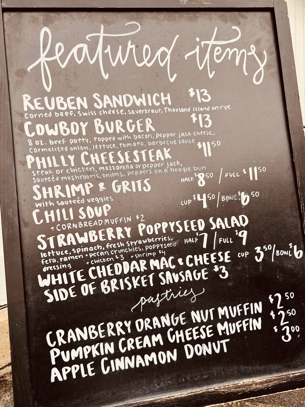 Menu at The Red Hen Cafe & Bakery, Plain City