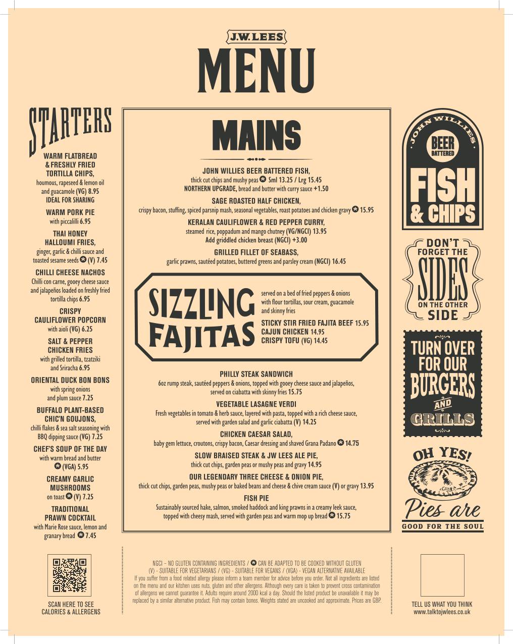 Menu at The Rose Of Lancaster pub & bar, Oldham