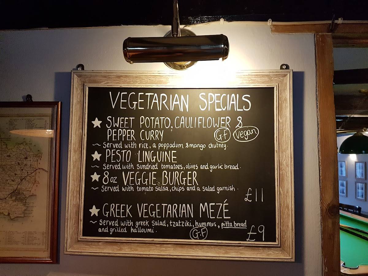 Menu at The Royal Standard pub & bar, Lyme Regis