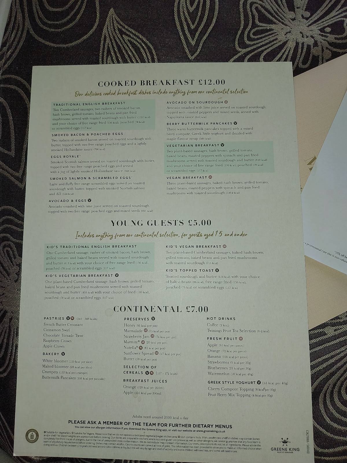 Menu at The Royal pub & bar, Ross-on-Wye