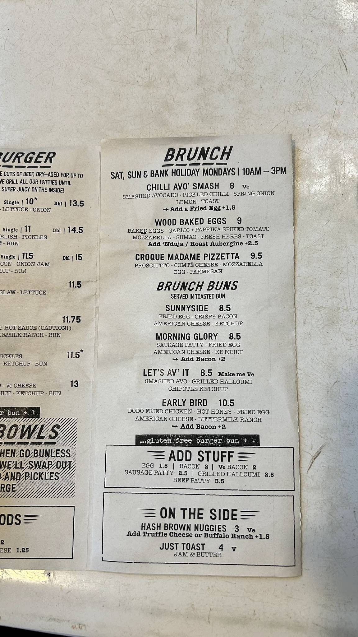 Menu at The Rusty Bicycle pub & bar, Oxford