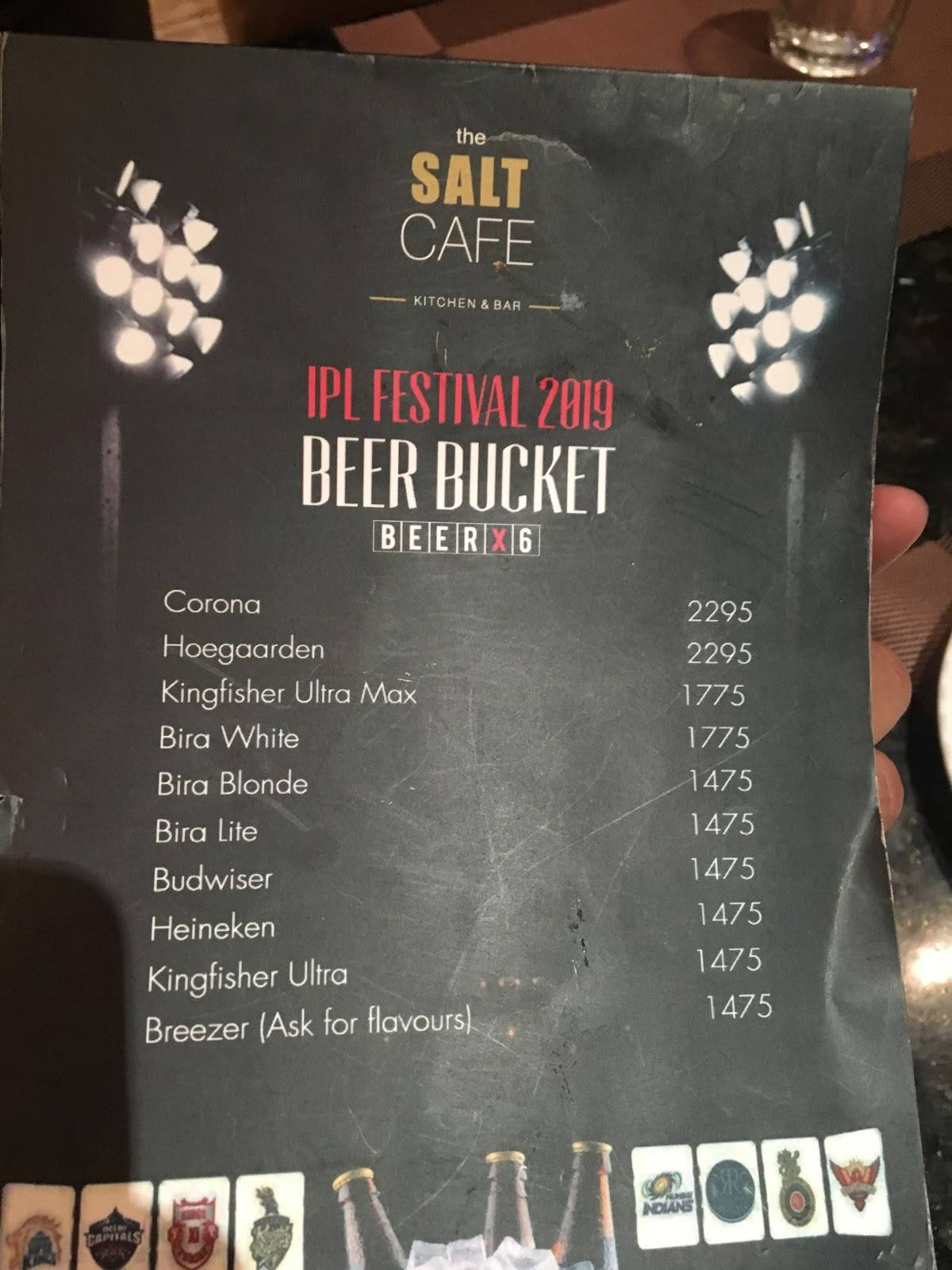 Menu at The Salt Cafe Kitchen & Bar, New Delhi